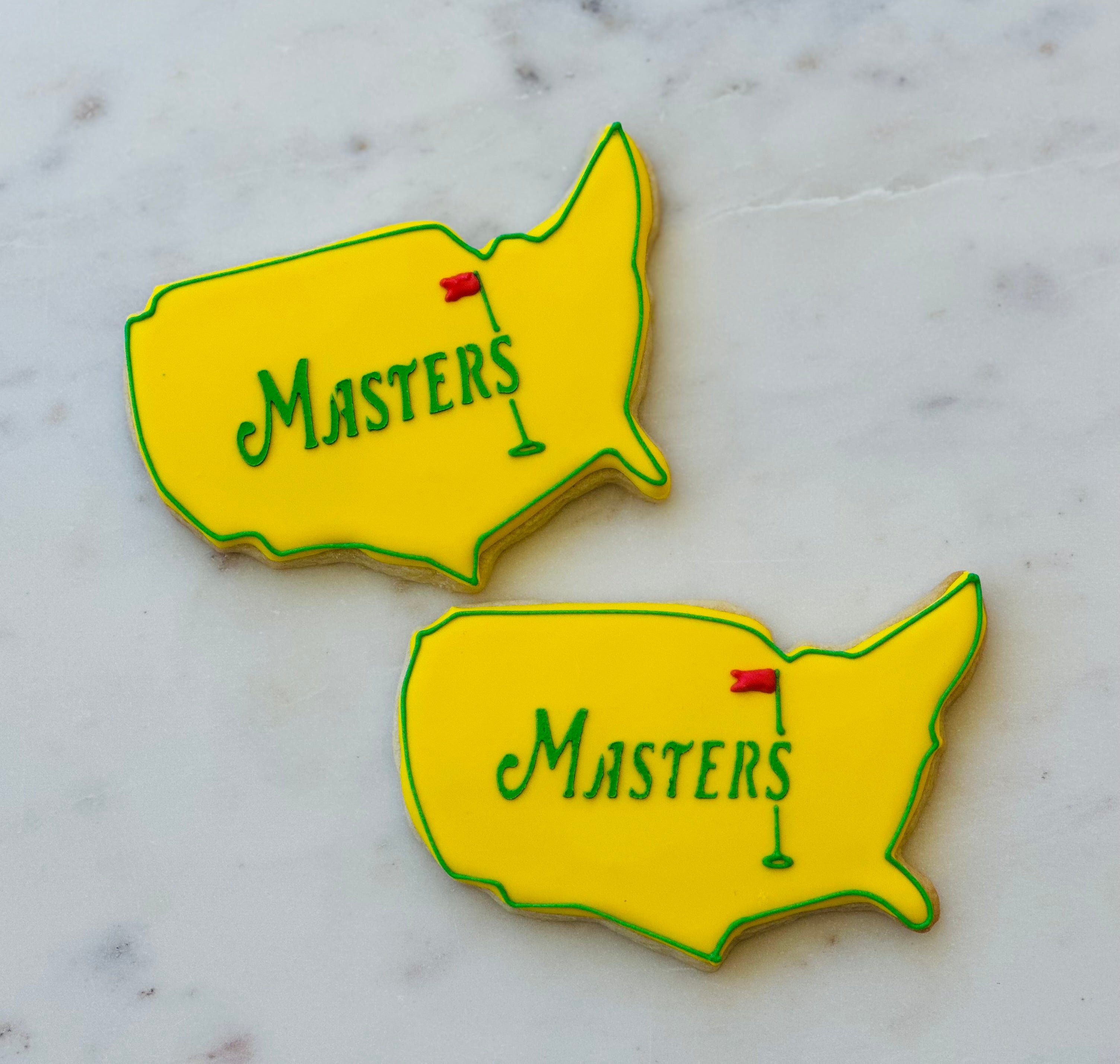 Custom Masters Tournament Golf Cookies – Kelly’s Cookie Boxes